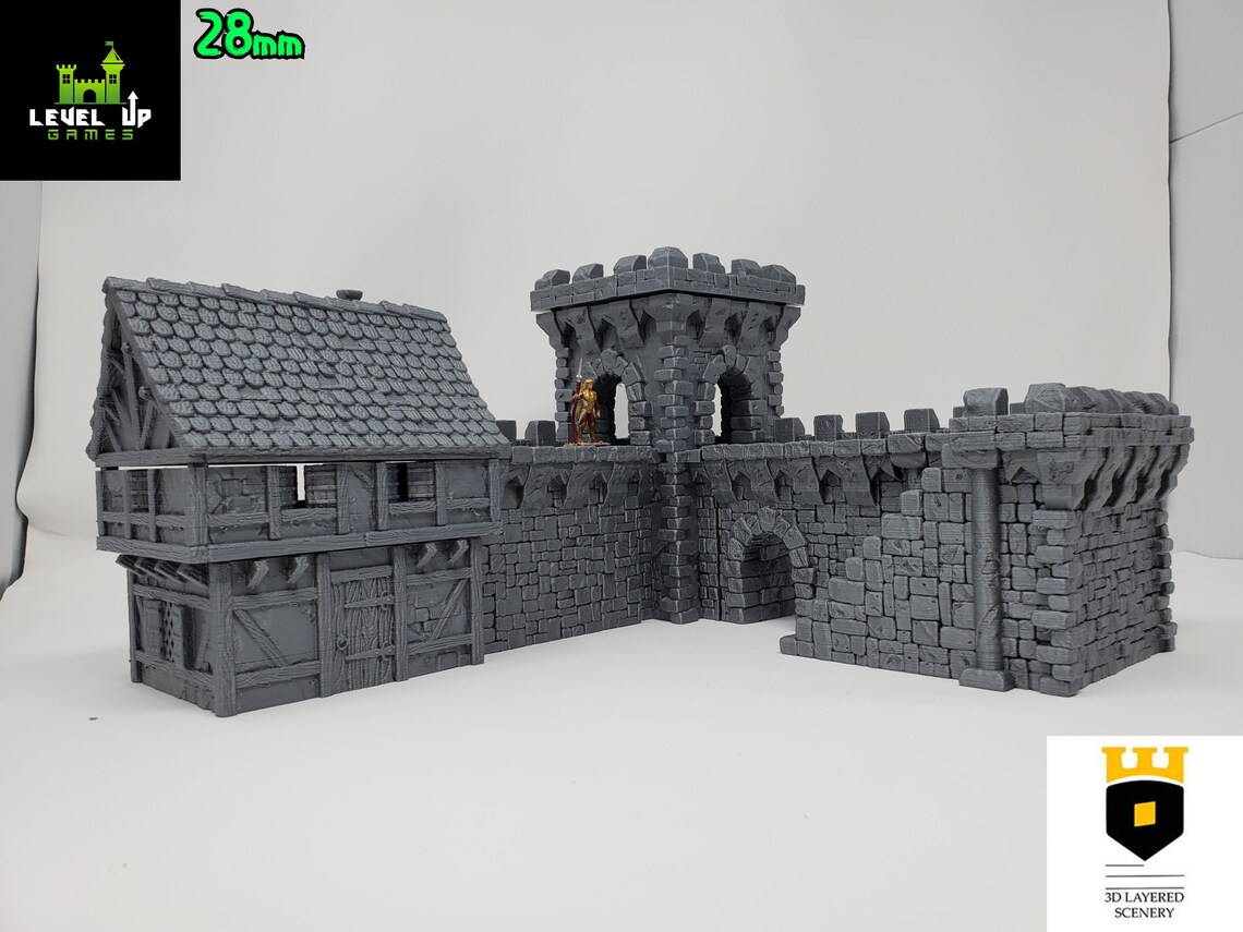 Barracks / Fantasy / Dnd / D&D / Pathfinder / Terrain / 3D - Etsy Ireland