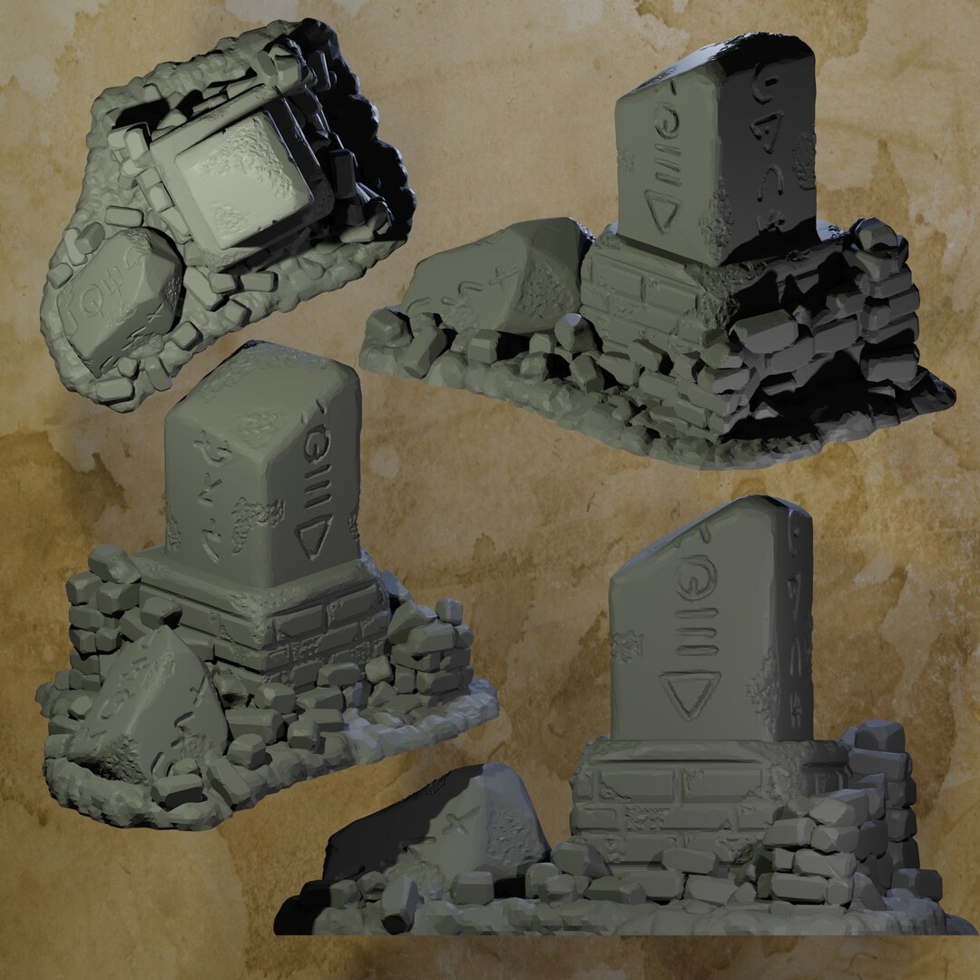 Obelisk / Fantasy / Dnd / D&D / Pathfinder / Terrain / 4d20designs - Etsy