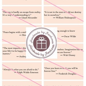 Printable Inspirational Quotes for Journaling Labels Digital - Etsy