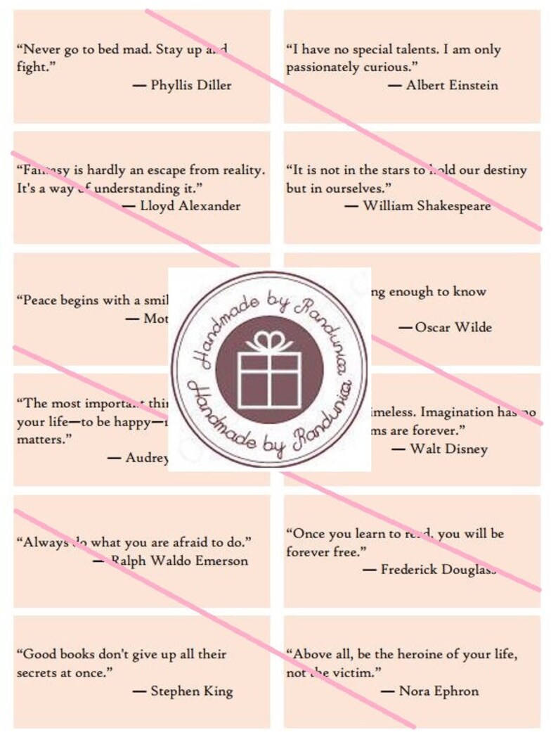 Printable Inspirational Quotes for Journaling Labels Digital - Etsy