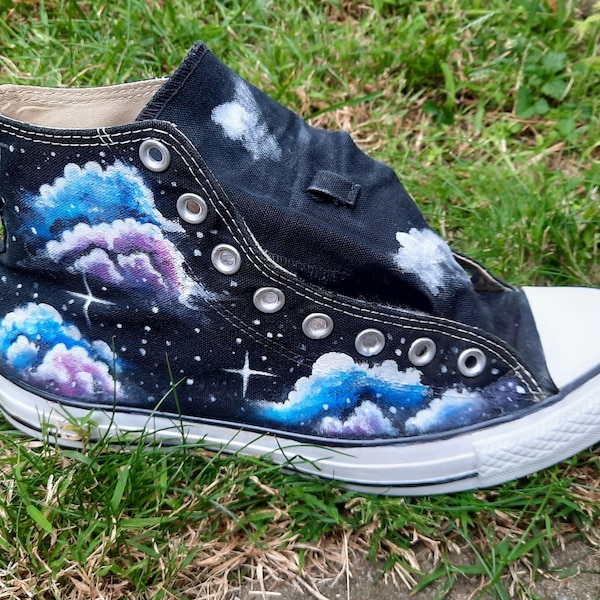 Galaxy Converse - Etsy