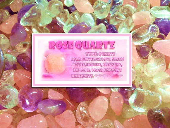 Cute Fun Printable Rose Quartz ID Card Print Multiples for - Etsy