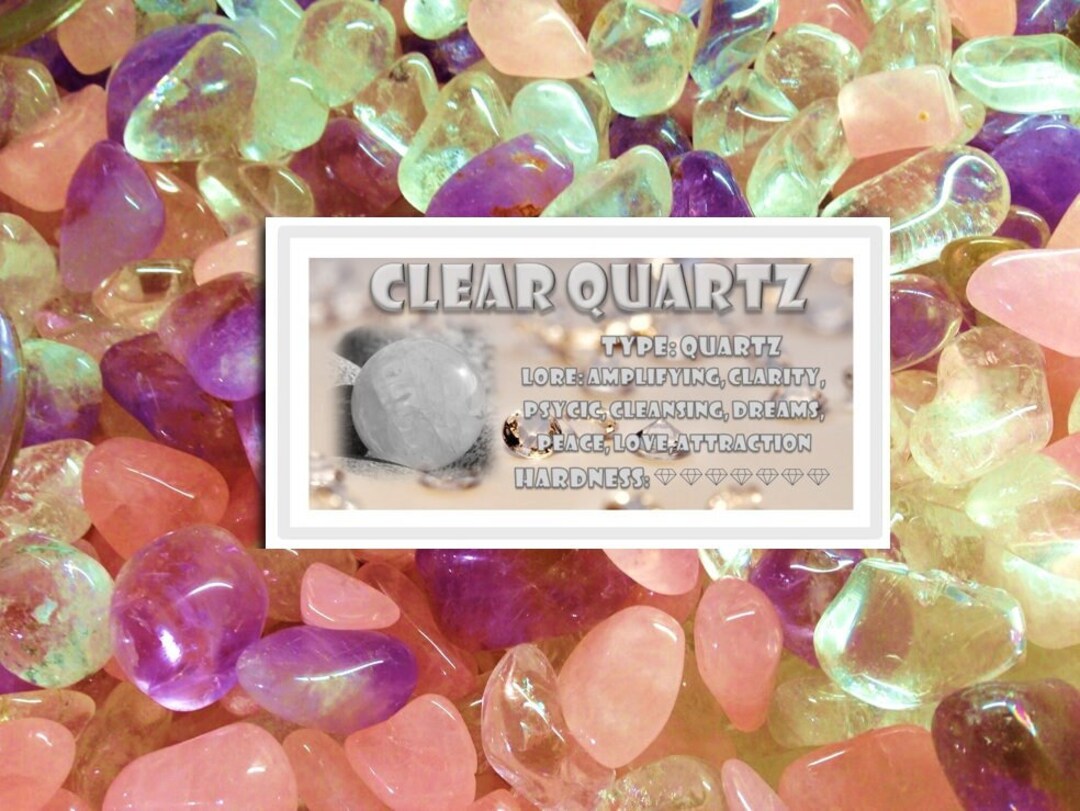 Cute Fun Printable Clear Quartz ID Card - Print Multiples for Gifts ...