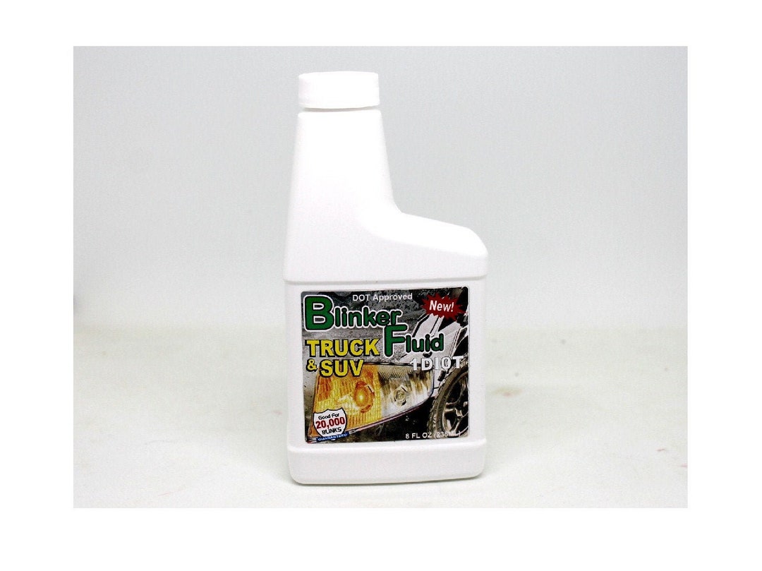 Blinker Fluid Truck & SUV Blend, Funny Gag Gift Blinker Fluid, White ...