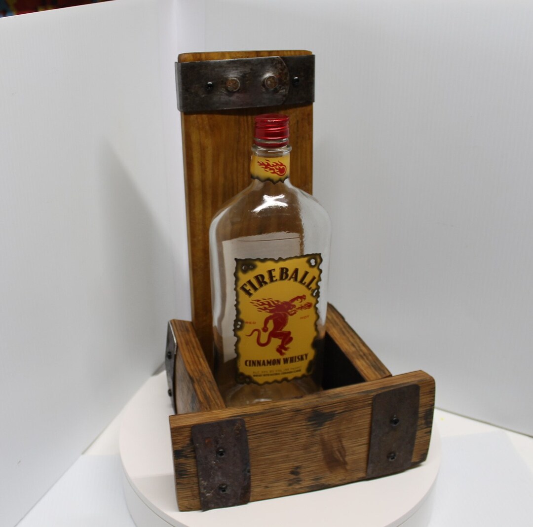 Whiskey Bottle Rack, Whiskey Barrel Stave Bottle Holder and 25 Inches ...