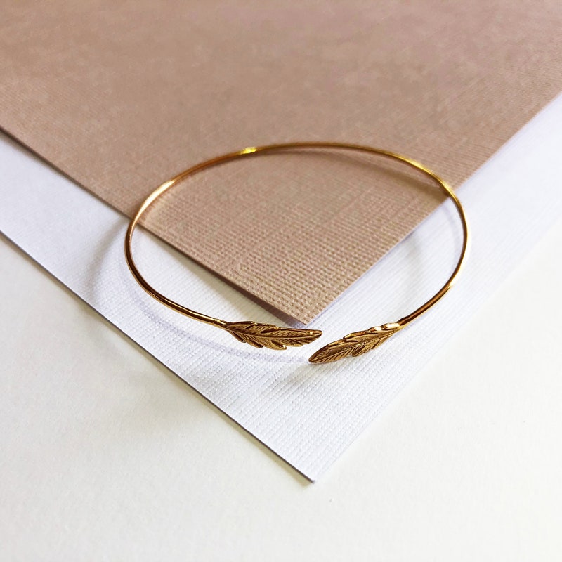 Feather Bangle - Etsy