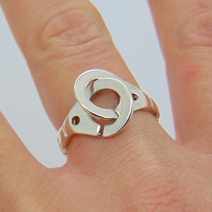 Handcuff Ring, Handmade Ring, Sterling Silver, Unisex Ring, Statement ...
