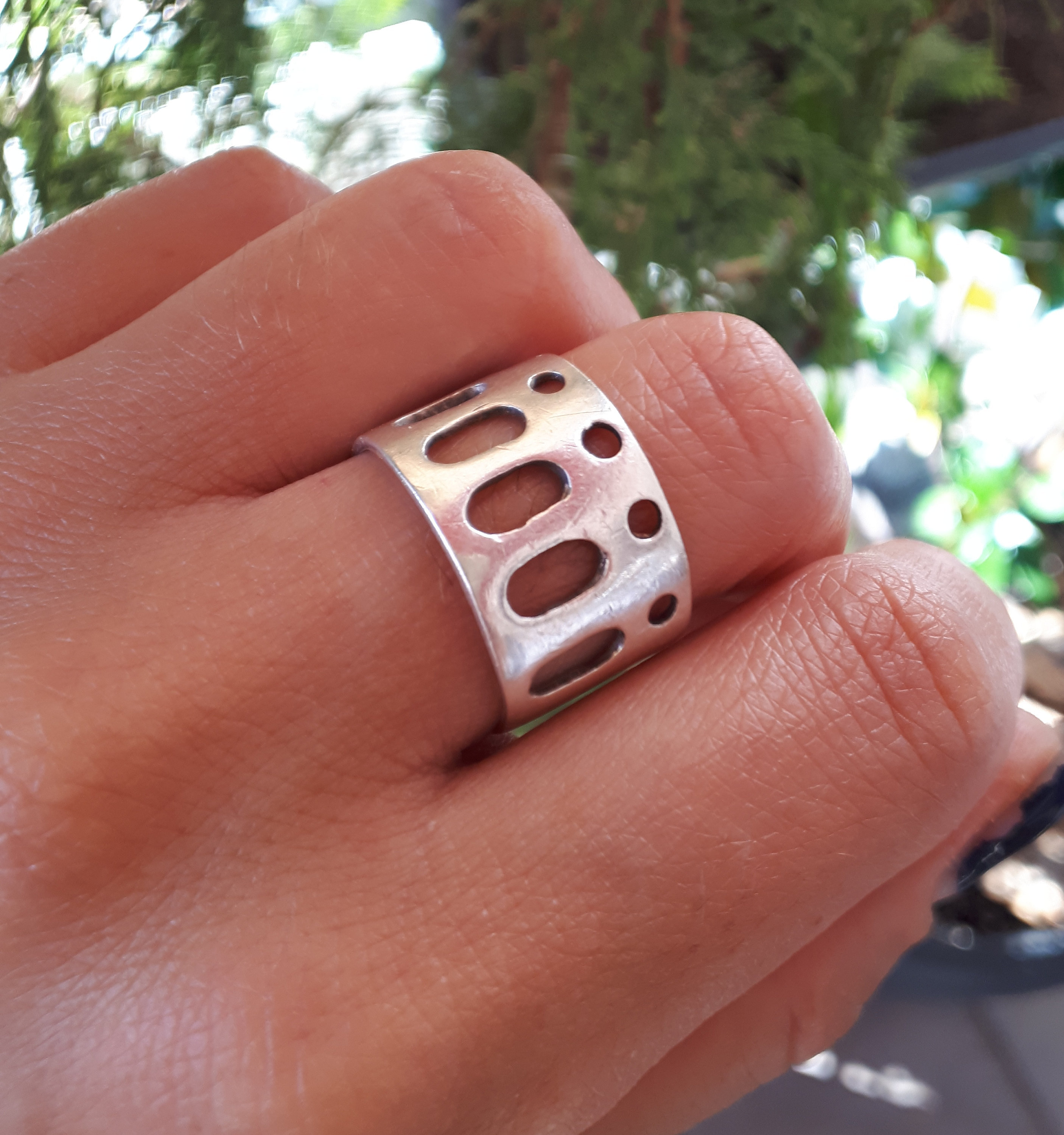 Wide Band Ring Wide Silver Ring Minimalist Ring Ring for - Etsy