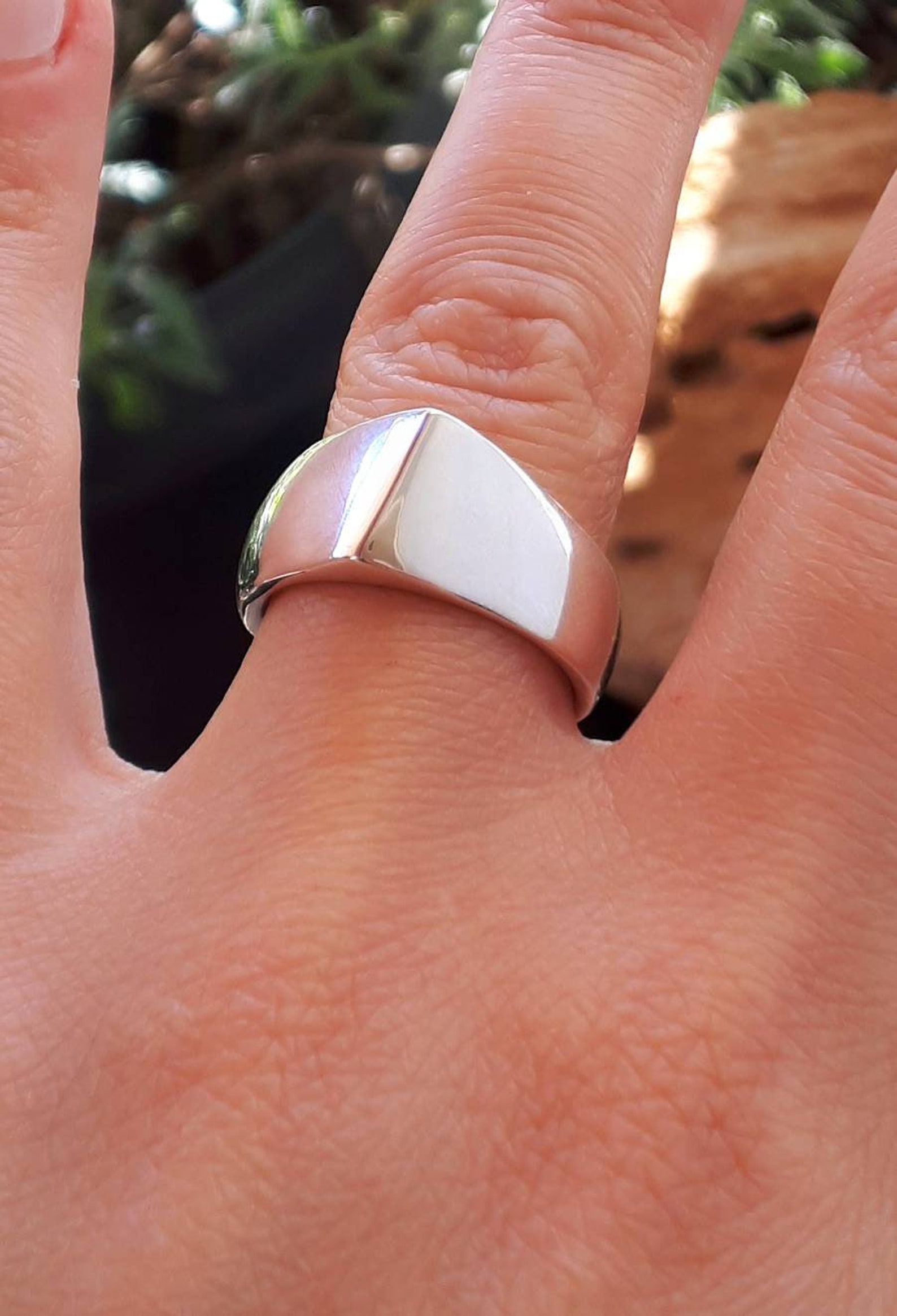 Pyramid ring Geometric ring Statement ring Minimalist ring | Etsy