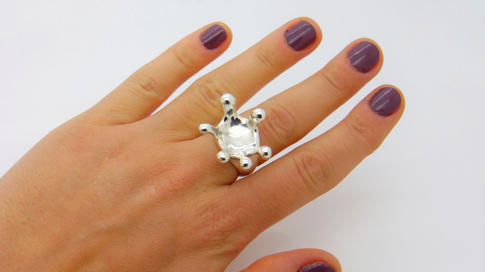 Silver Statement Ring Splash Ring Water Drop Ring Ring for - Etsy