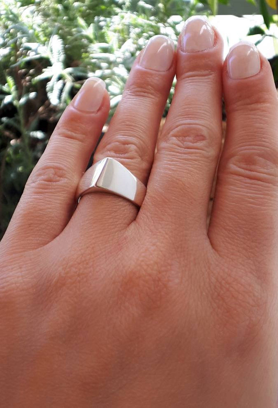 Pyramid ring Geometric ring Statement ring Minimalist ring | Etsy