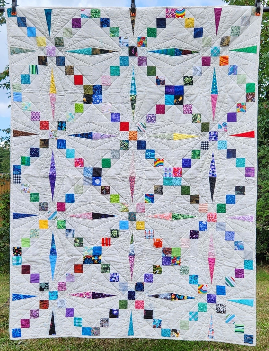 Scrappy Diamonds Quilt Pattern Digital Download - Etsy
