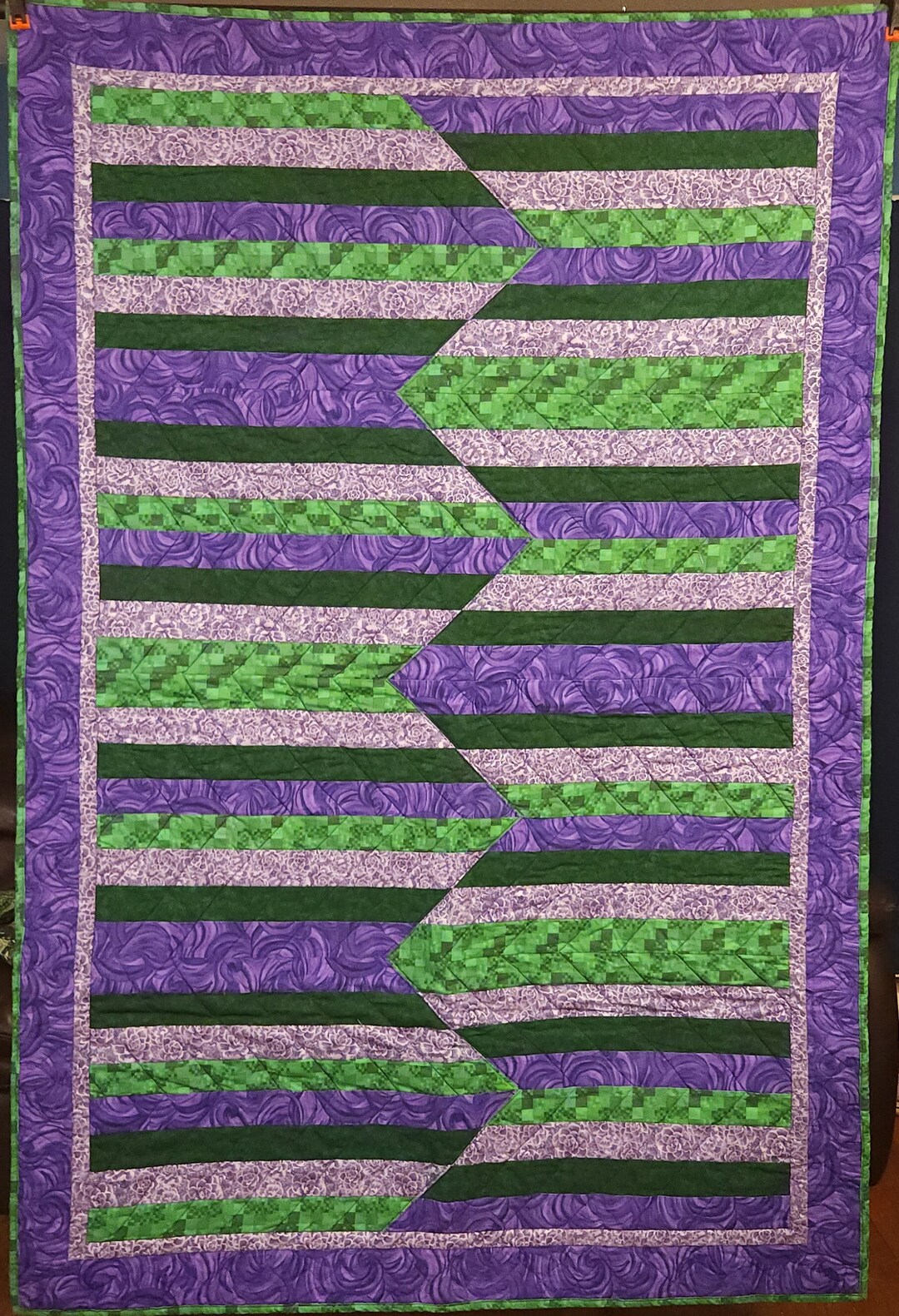 Zig Zag Quilt Pattern Digital Download Throw Quilt Easy Jelly Roll ...