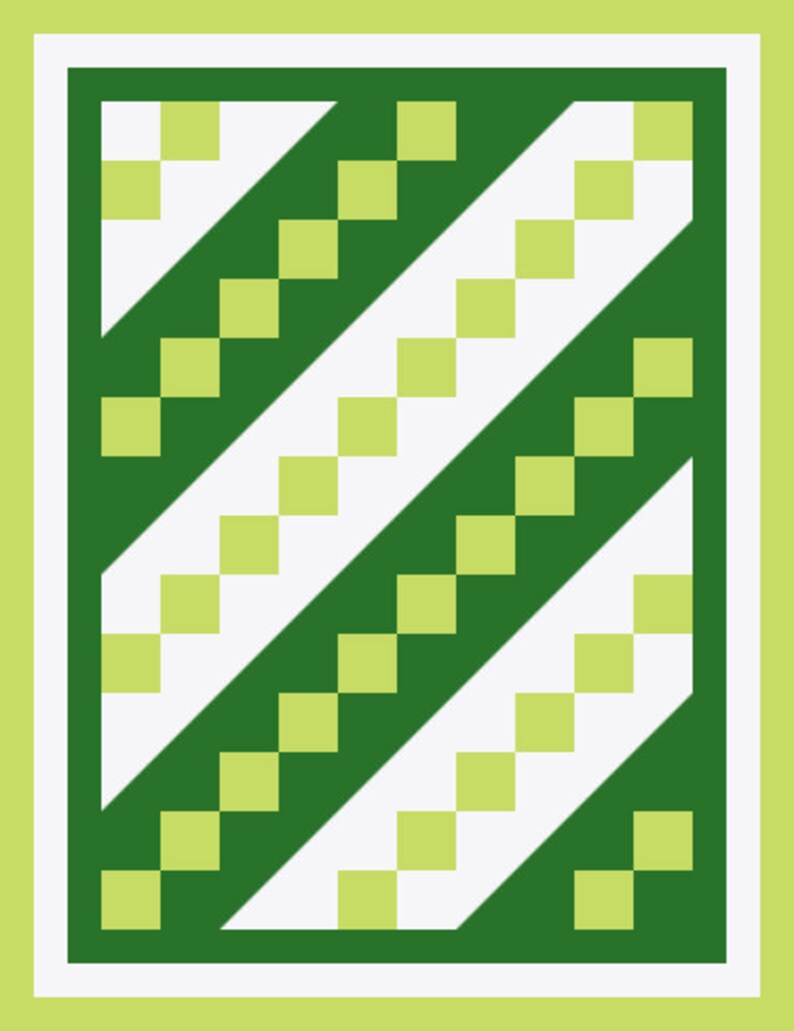 Jacob's Ladder Quilt Pattern Digital Download Pdf Easy Quilt Pattern ...