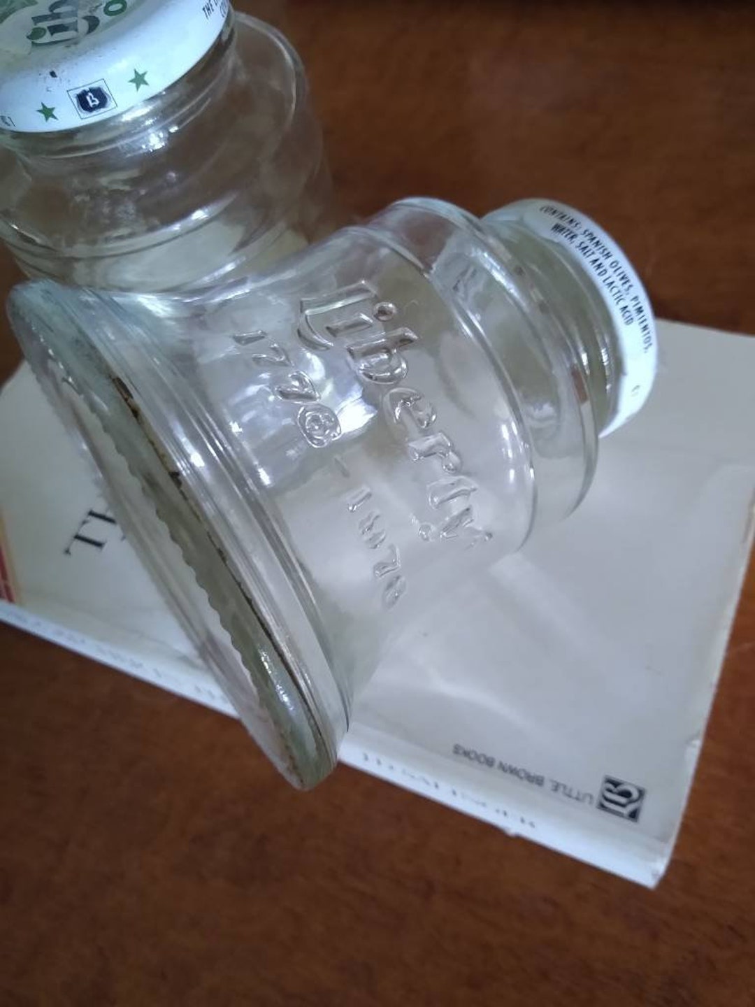 Vintage Liberty Spanish Olives Bicentennial Bell Jars With Lids Set of ...