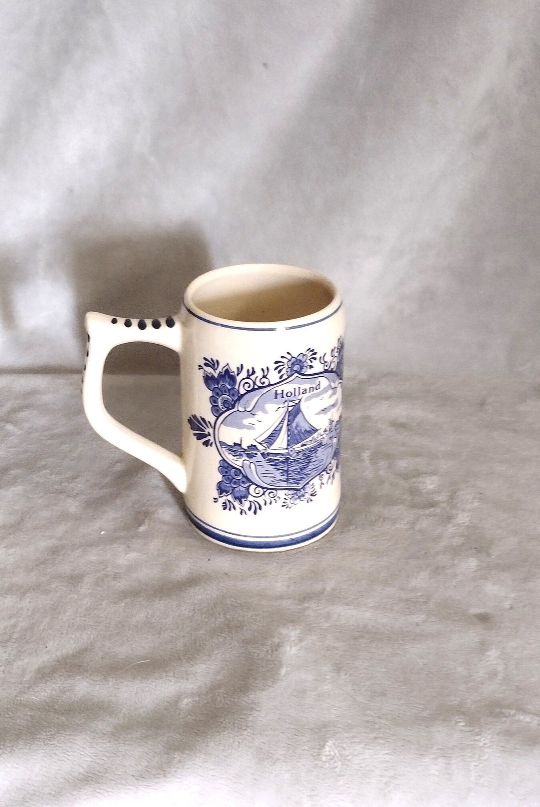 Vintage Hand Painted Delft Blue Mug or Stein Made in Holland - Etsy