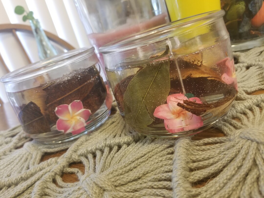 Plumeria Sandalwood & Tea Tree Gel Candle - Etsy