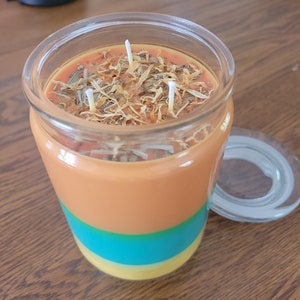 Spring Layered Soy Candle - Lemongrass, Ylang Ylang, Clary Sage - Etsy