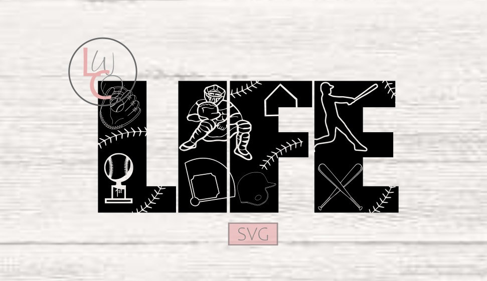 Baseball Life SVG / Baseball SVG / Knockout SVG / Baseball Knockout Svg ...