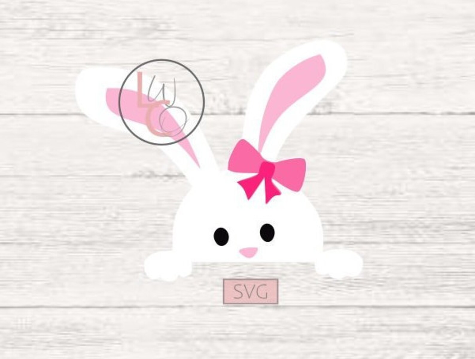 Easter Bunny SVG / Peeking Easter Bunny SVG / Easter SVG / Easter Bunny ...