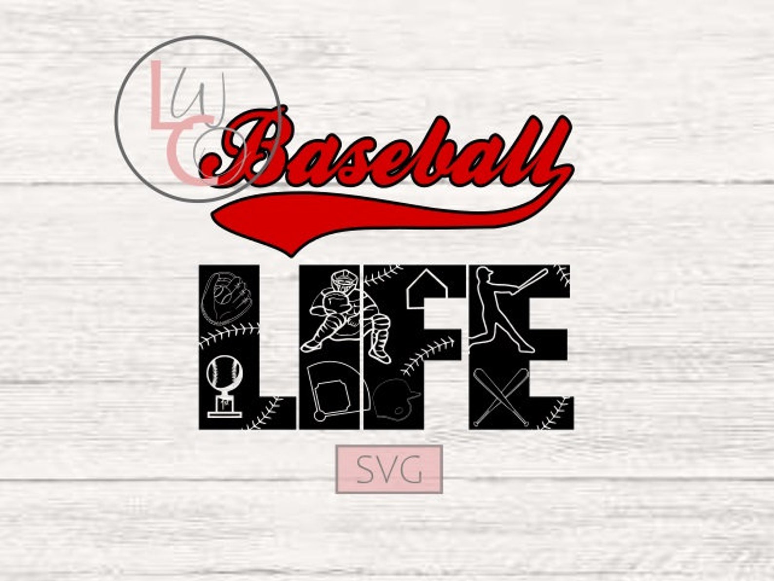 Baseball Life SVG / Baseball SVG / Knockout SVG / Baseball Knockout Svg ...