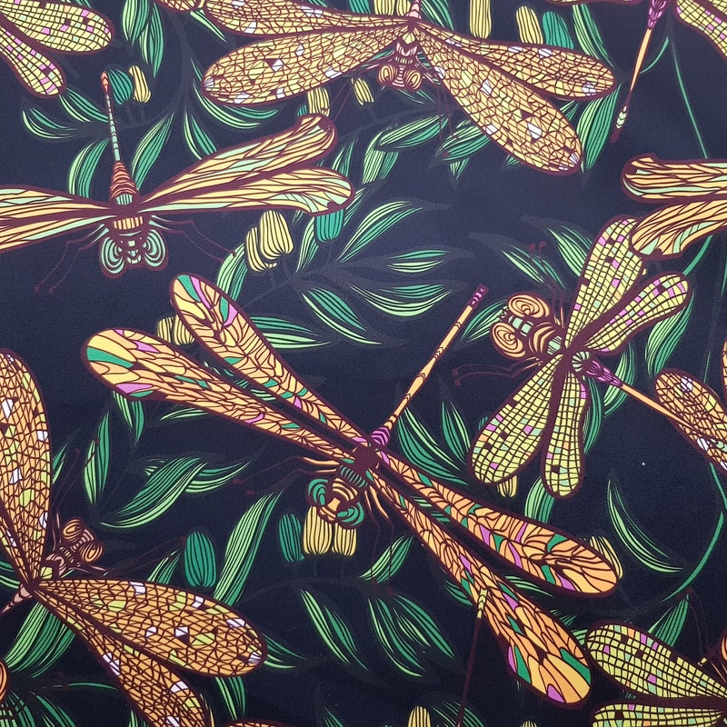 Dragonfly Fabric - Etsy