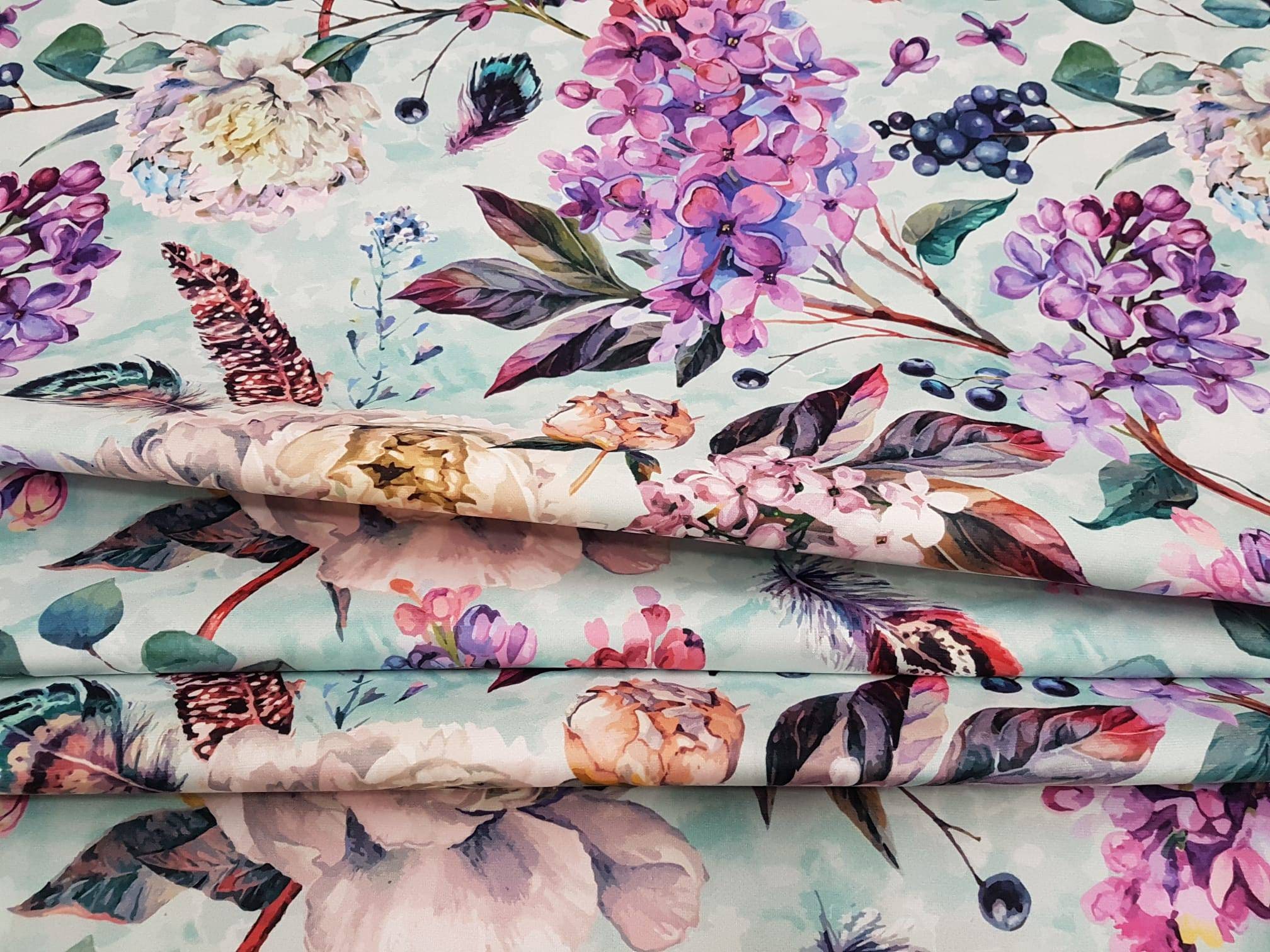 Printed Velour Velvet Upholstery Fabric 355g/m2 Lilac on | Etsy