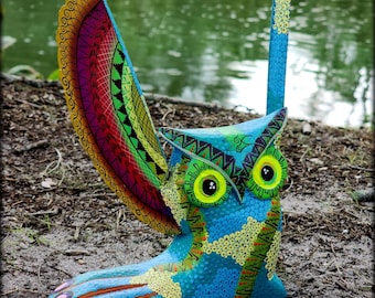 Alebrije // Owl // Buho // Wood // Oaxaca // México // Artesanía // Art ...