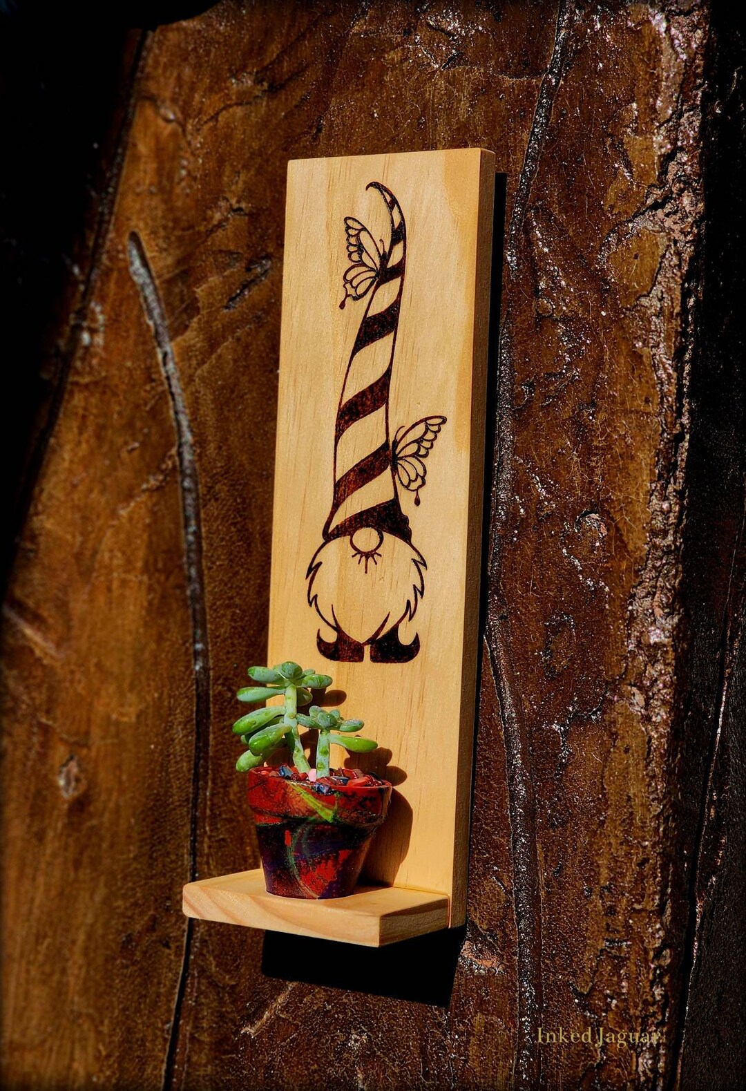 Wood // Natural // Plant // Art // Wall // Decoration // Pyrography ...