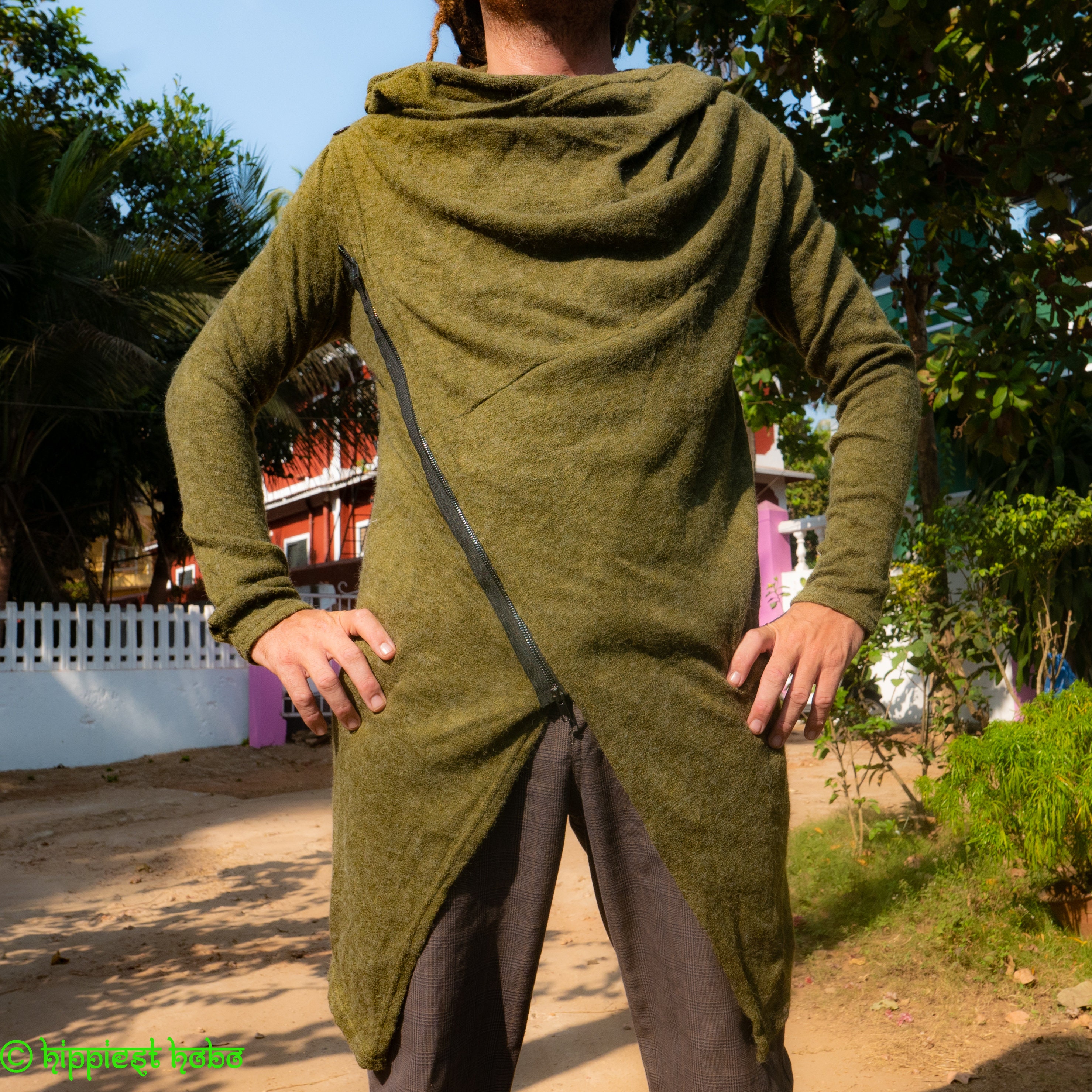 Boho Chic Zipper Wrap Around Jacket /shawl Beautiful Unisex | Etsy