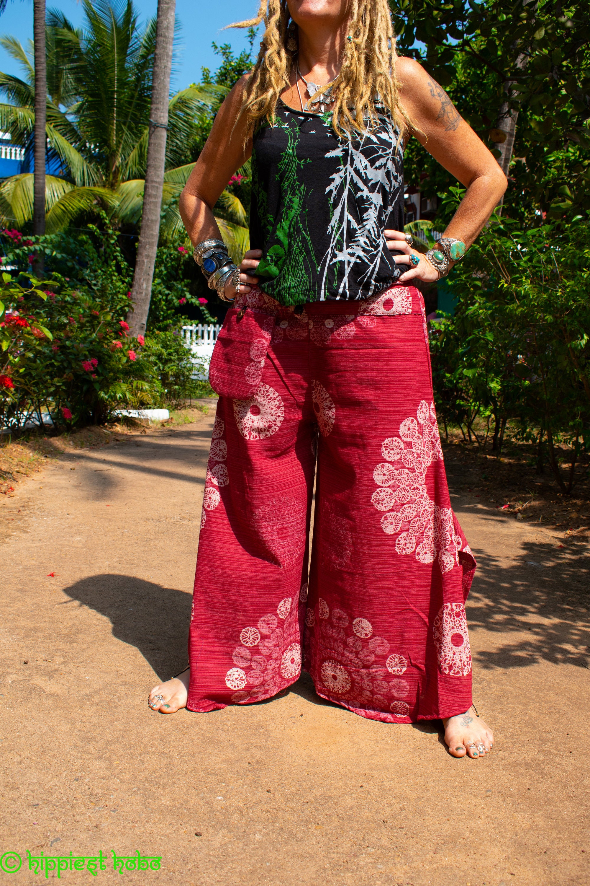 Beautiful Patterned Trousers Palazzo Pants // Bohemian Clothes - Etsy UK