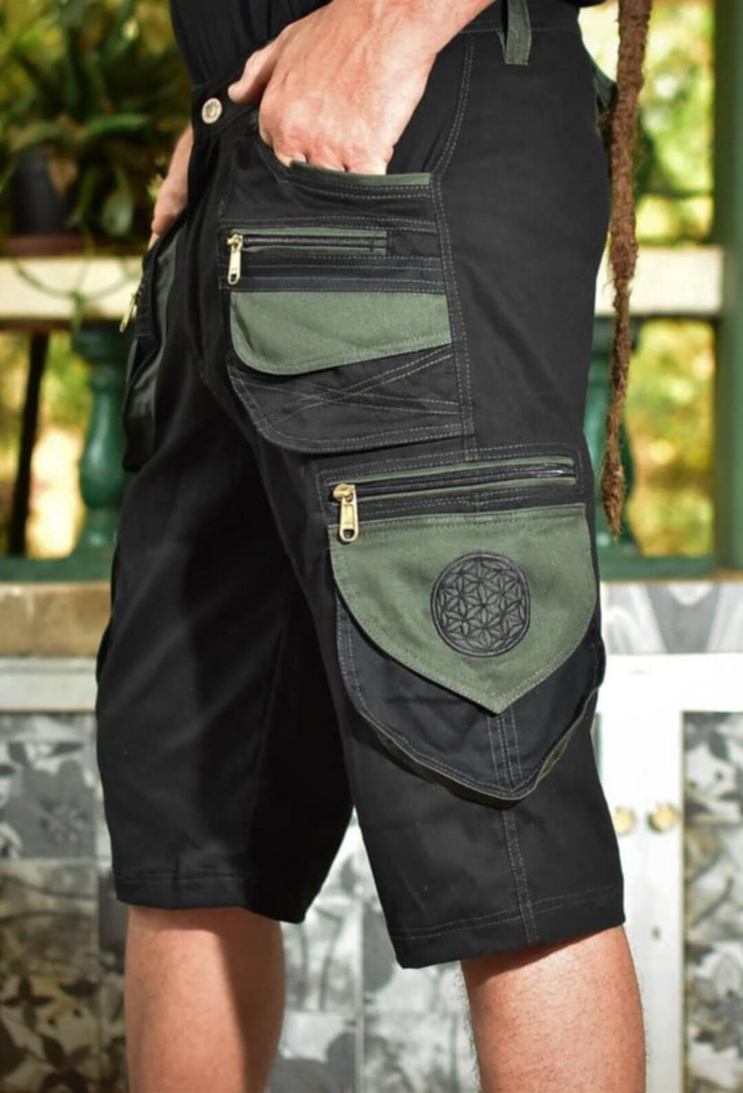 Tribal Goa Psytrance Shorts Streetwear Mens Goa Pants Hippy Clothing ...