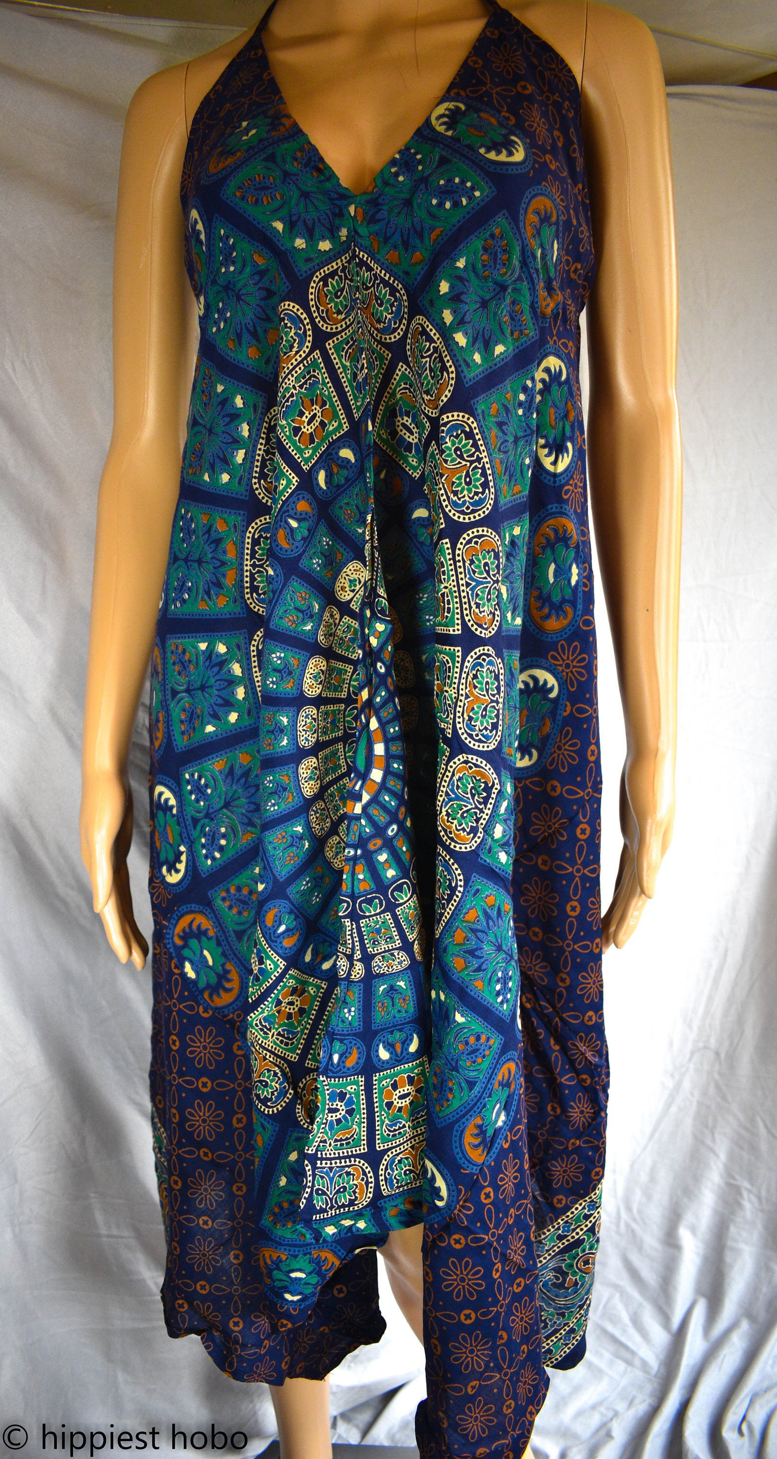 Beautiful Hindu Mandala Print Summer Dress Festival Clothing - Etsy