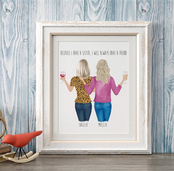 Personalized Gift. Personalized Sister Print Sisters Sisters - Etsy