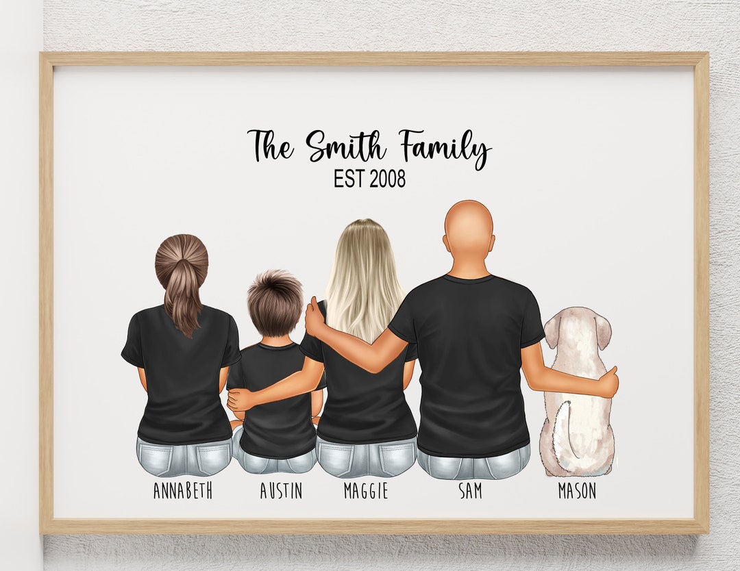 Family Print, Family Personalized Print, Mother's Day Gift, Mother ...