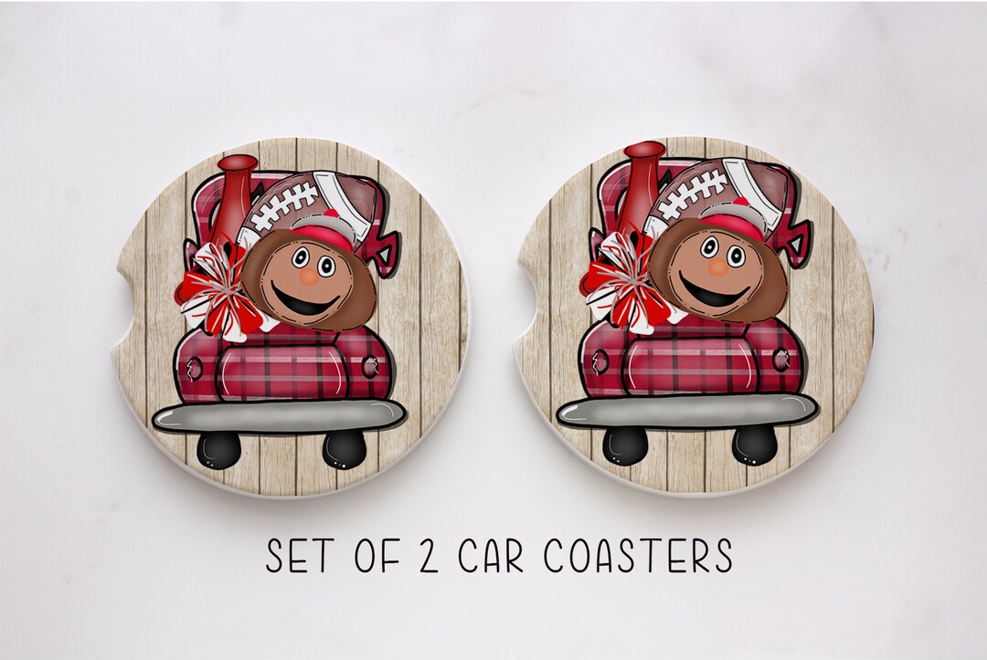 Car Coasters, Coasters, College Football Car Coasters, Car Accessories ...
