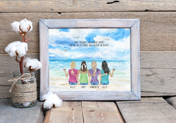 Personalized Gift Personalized Friend Gift Beach Print - Etsy