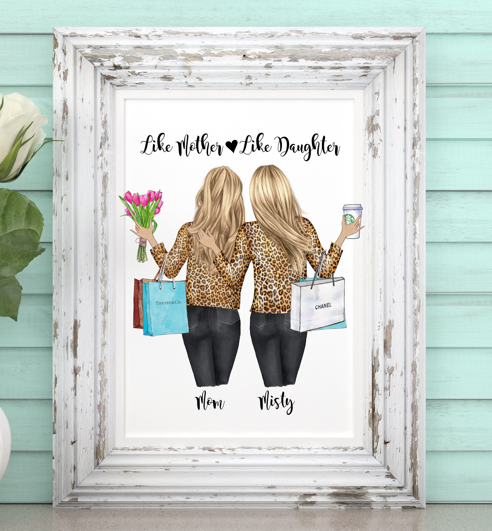 Personalized Gift Mother/Daughter Print Mother Gift Mother | Etsy