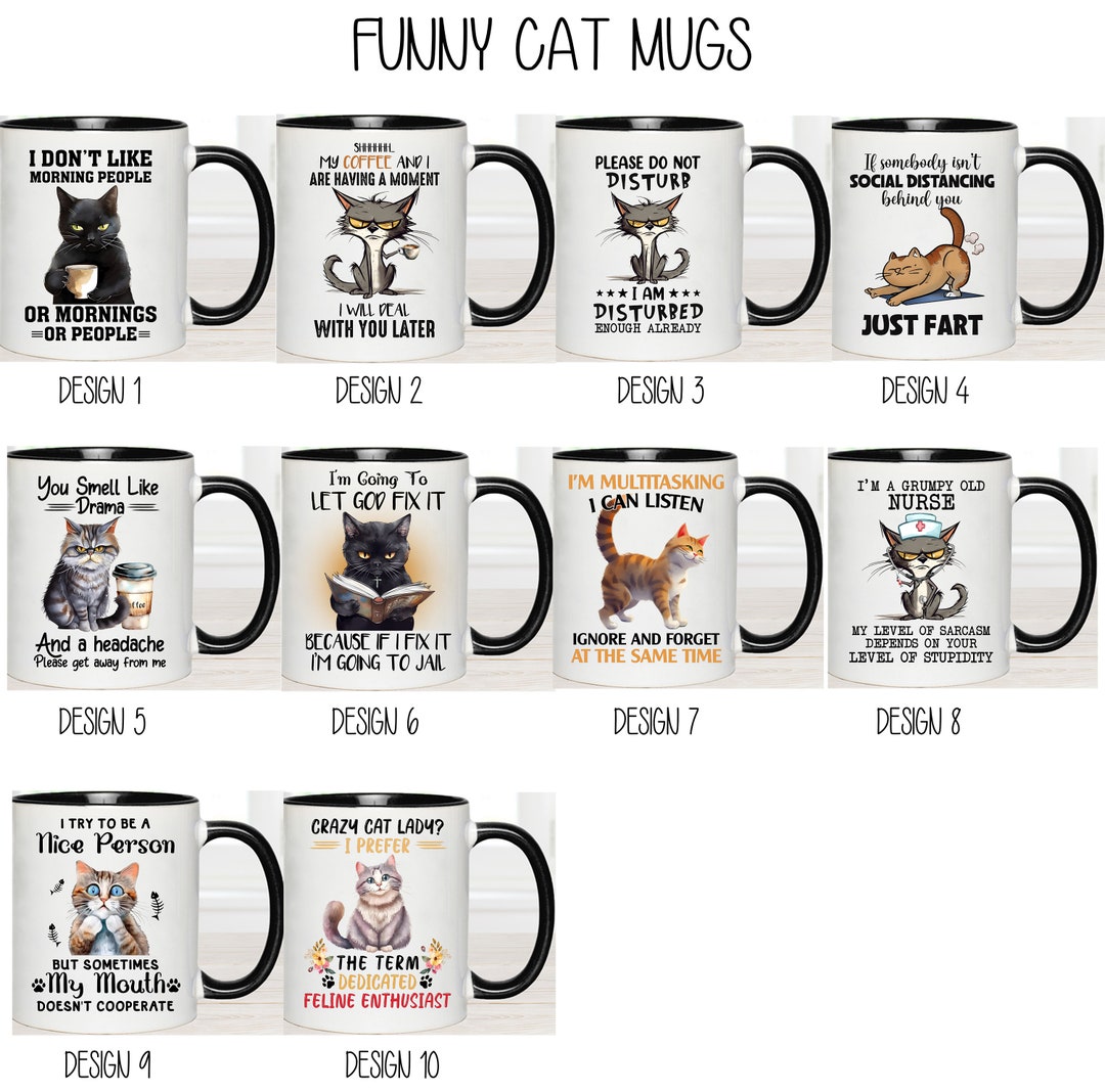 Funny Cat Lover Coffee Mug - 15 Oz Large Mug - Etsy