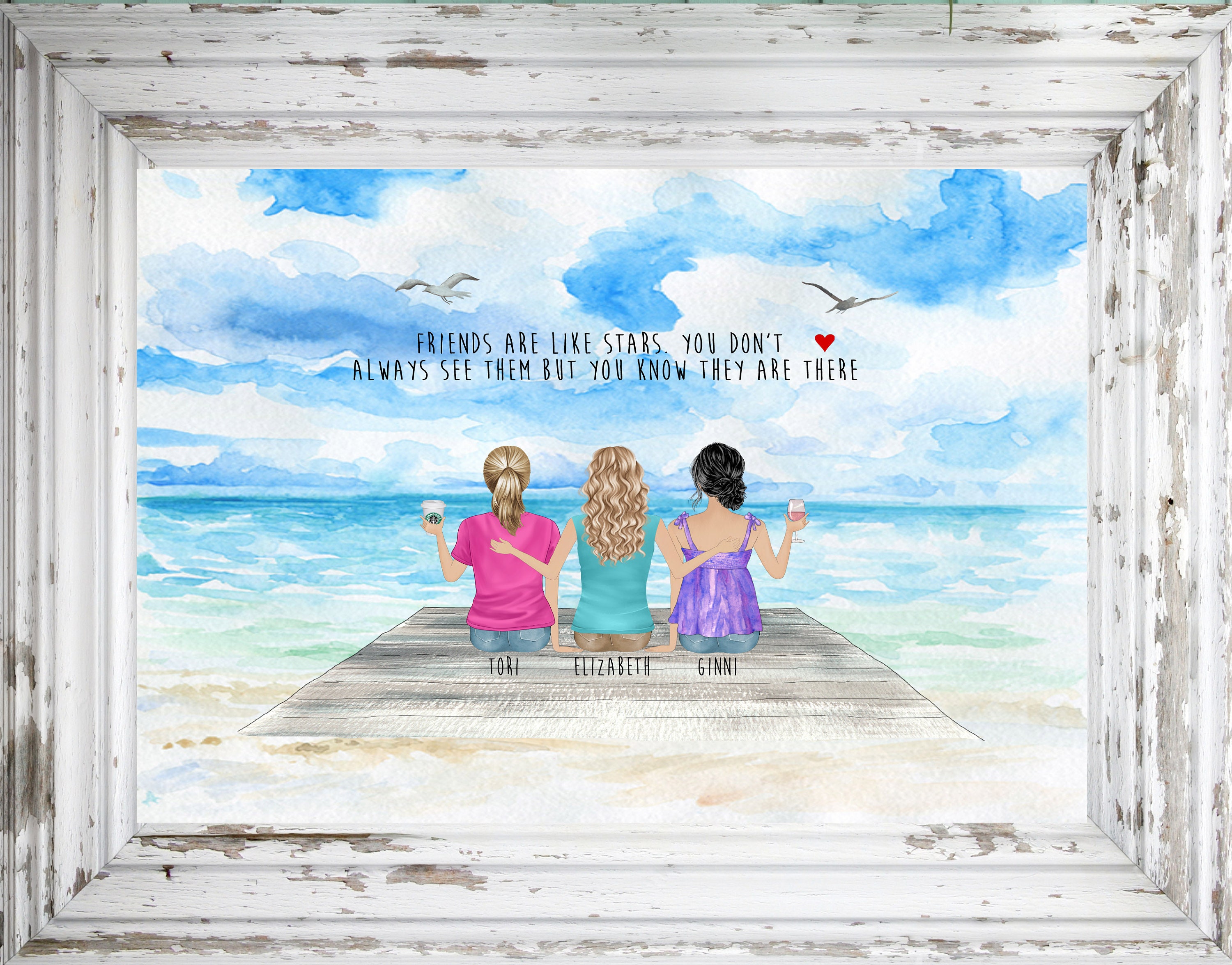 Personalized Gift Personalized Friends Print Friends - Etsy