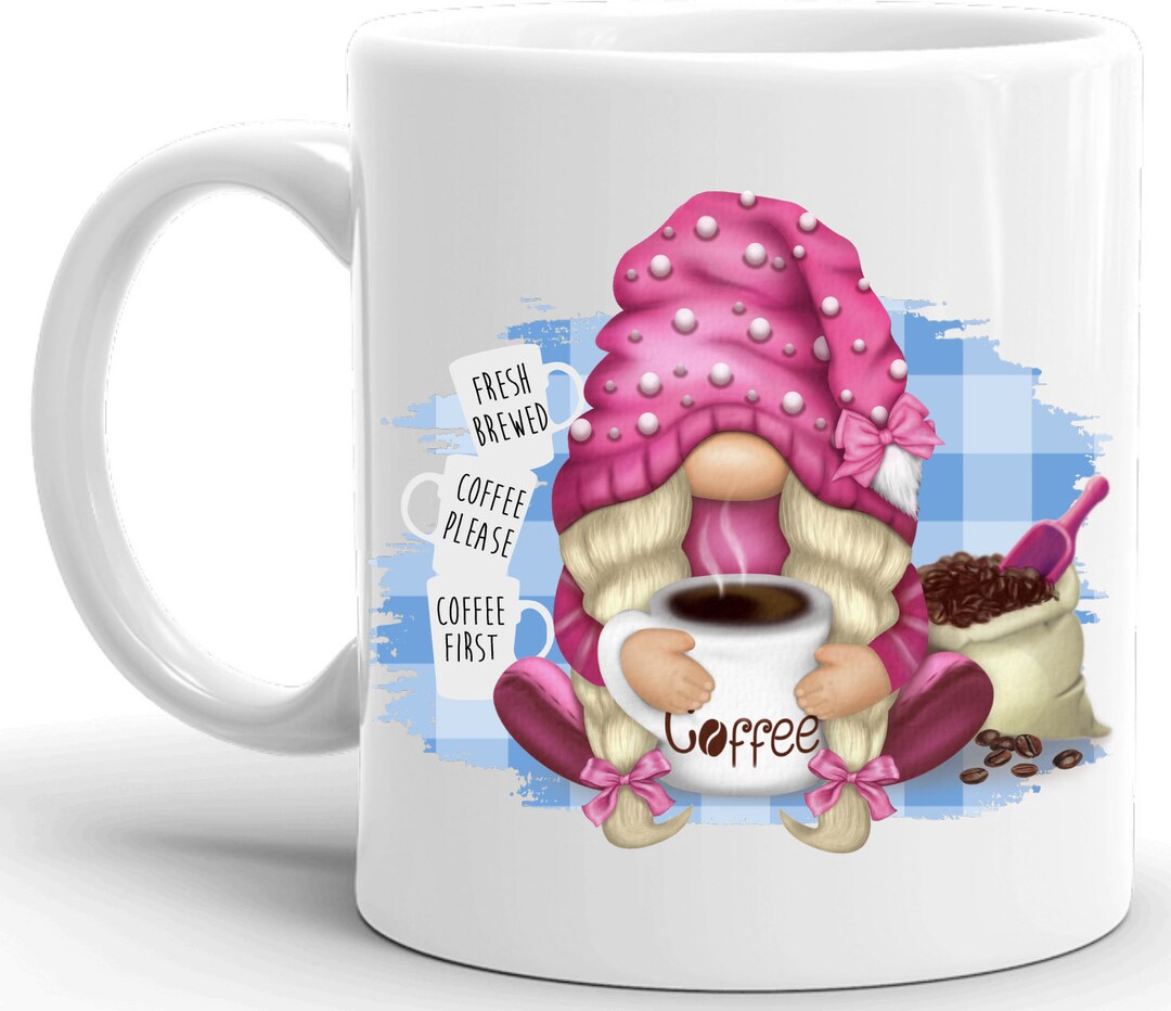 Gnome Mug, Coffee Gnome, Coffee Mug, Coffee Gnome Mug 15 Oz Large Mug ...