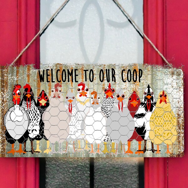 Chicken Coop Sign - Etsy