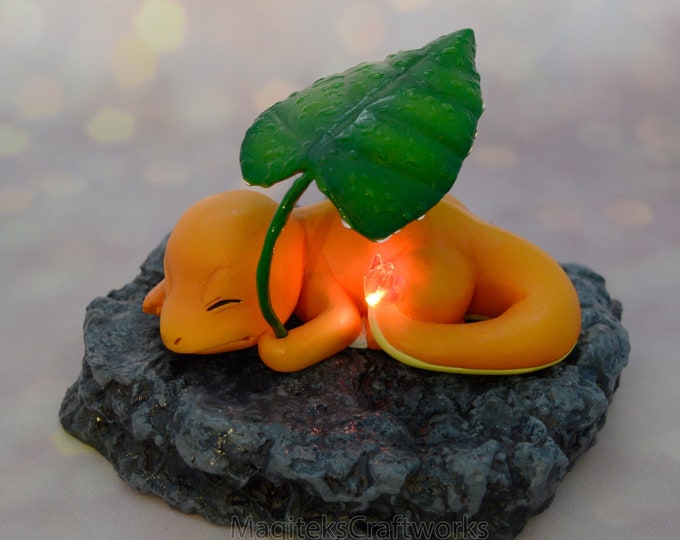 Pokemon Charmander Figure Sad in the Rain Tiny Limited Sculpture ...