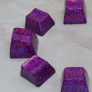 Cosmic Purple Glitter 1 Artisan Keycap OEM SA Profile R4 - Etsy