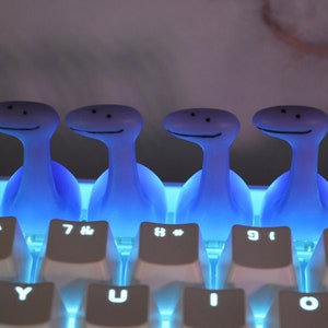 Earthbound Tessie 1 Artisan Keycap Loch Ness Monster Keycaps Tiny ...