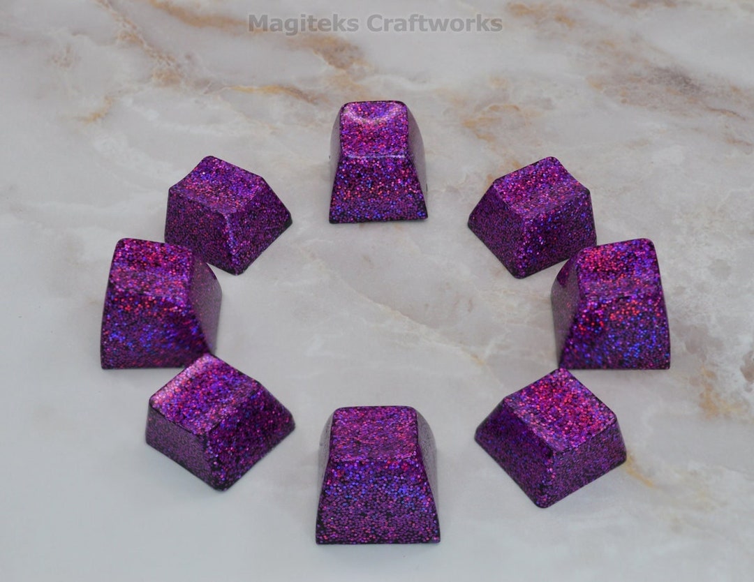 Cosmic Purple Glitter 1 Artisan Keycap OEM SA Profile R4 - Etsy