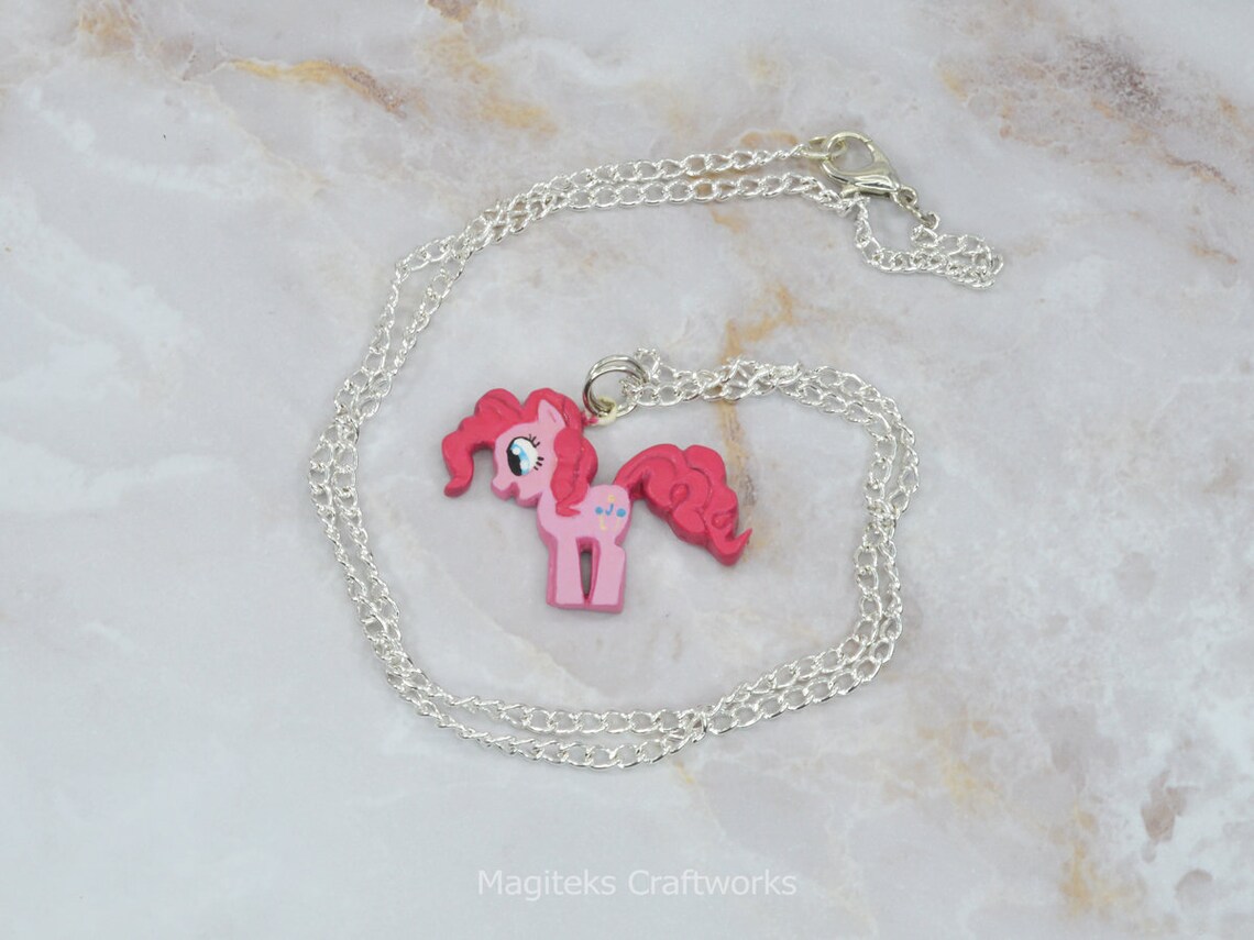 MLP My Little Pony Necklace Charm - Fluttershy Rainbow Dash Pinkie Pie ...