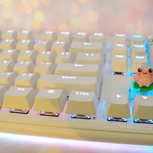 Spring Happy Frog Artisan Keycap Frogs Cute Collectible Kawaii Keycaps ...