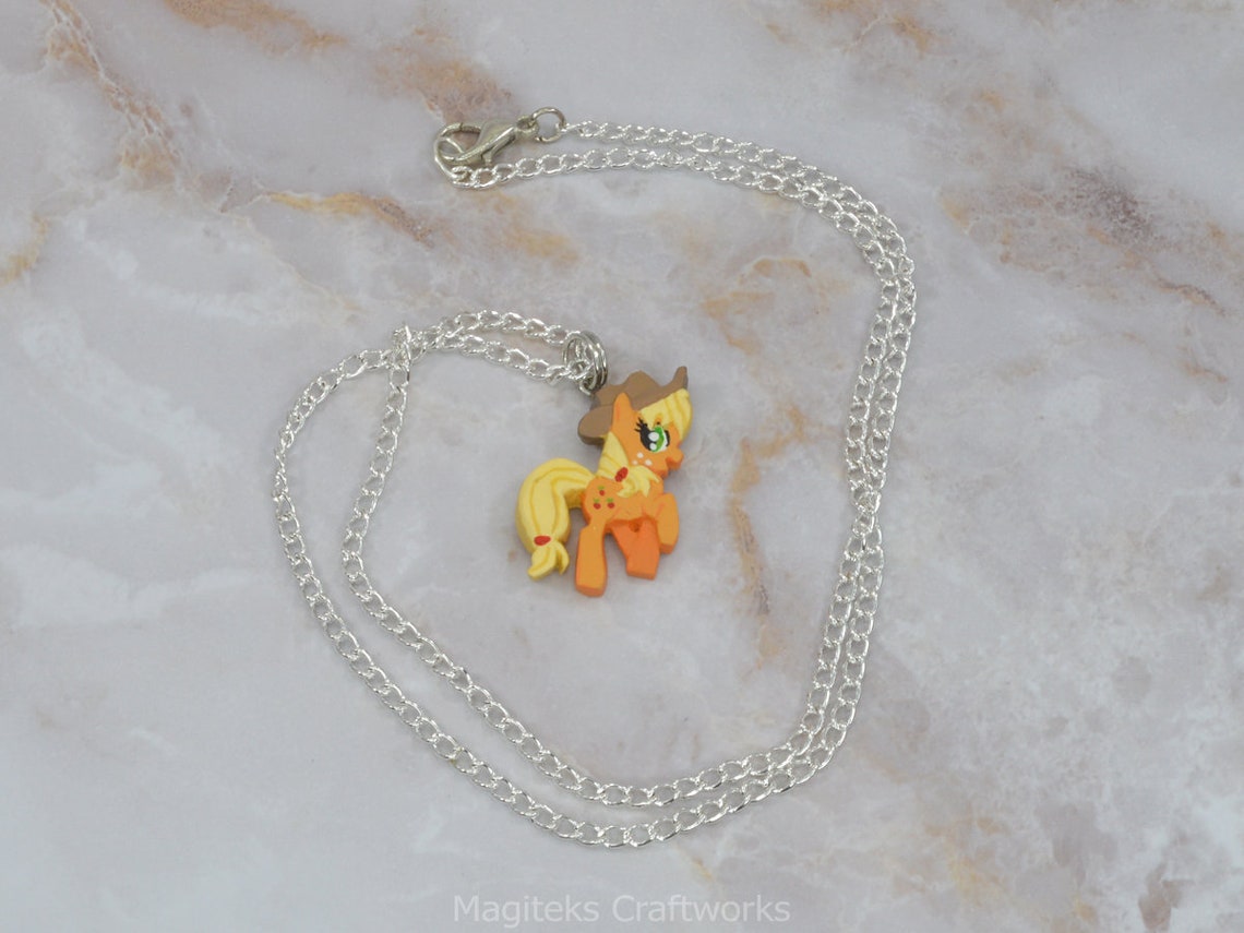 MLP My Little Pony Necklace Charm - Fluttershy Rainbow Dash Pinkie Pie ...