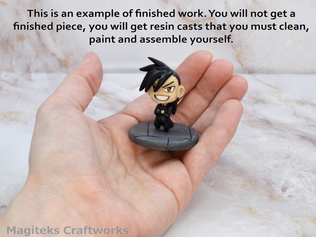 Greed Chibi Figure: Fullmetal Alchemist Brotherhood Resin Kit ...